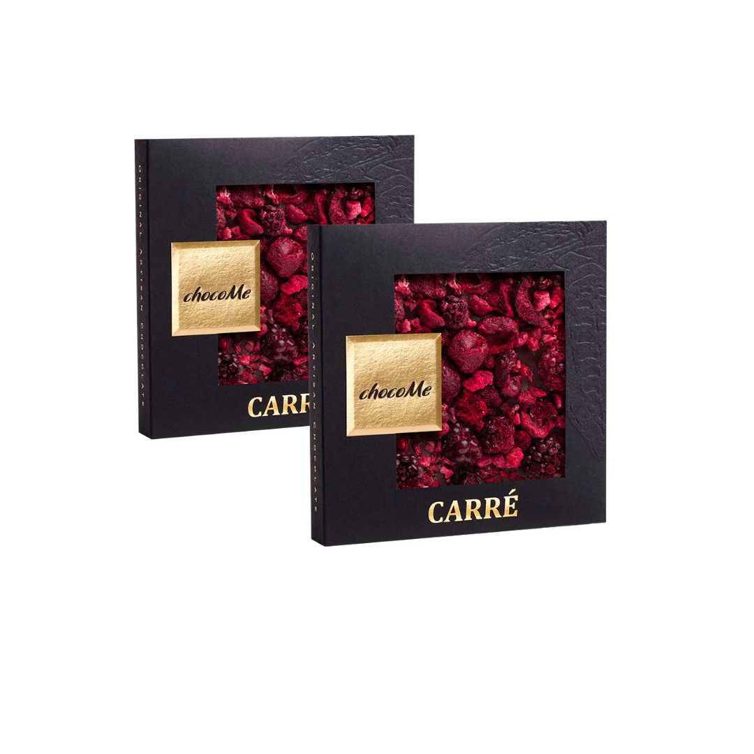 chocoMe - Chocolate Negro V66% con Mora, Guinda y Trozos de Frambuesa ...